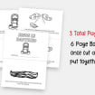 Baptism of Jesus, Printable Bible Lesson Mini Book, Life of Jesus ...