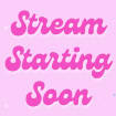 ANIMATED Pink Sparkle Twitch Stream Screens - Starting Soon - Be Right ...