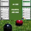 Bocce Ball Score Sheet | Bocce Scoring Card Printable | Yard Game Score ...