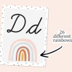 Boho Rainbow Cursive Alphabet Poster: Classroom Decor (digital Download ...