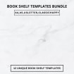 Bookshelf Printable Template,minimal Bujo Bookshelf Tracker Digital ...