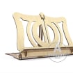 Book Stand SVG Laser Cut File, Wooden Reading Holder Adjustable Desk ...