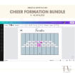 Cheer Formations Template, Cheer Mat Formation, Canva Editable, Pdfs US ...
