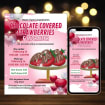 Chocolate Covered Strawberries Fundraiser Flyer, Charity Nonprofit ...