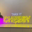 Take It Cheesy Neon Sign, Take It Cheesy Led Sign, Custom Neon Sign ...