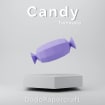 XL Christmas Candy Papercraft Template: 3D Low Poly Model (PDF) - Etsy