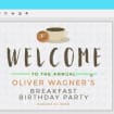 Birthday Breakfast Welcome Sign Template, 24 X 18 Inches Digital ...