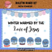 Christian Winter Bulletin Board Kit: Jesus Snowball Decor (printable ...