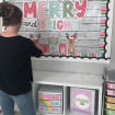 Christmas Bulletin Board Kit | Cutesy Christmas Decor | Bulletin Board ...