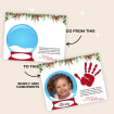 Christmas Handprint Snow Globe Craft With Photo Frame, Toddler ...