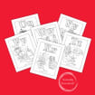Christmas Alphabet Coloring Pages: Festive ABC Printable (PDF) - Etsy