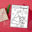 Kids Printable Christmas Cards to Colour, Set of 8, Sunday School ...
