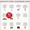 Christmas Bible Scavenger Hunt: 12 Nativity Story Scavenger Hunt Clues ...