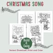 Printable Christmas Coloring Pages Bold and Easy - 10 Christmas Song ...