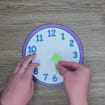 Purple Clock Craft Template, Printable Cut and Glue Paper Craft for ...