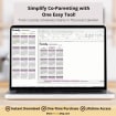 Co-parenting Calendar Excel Spreadsheet, Co Parenting Calendar, Child ...