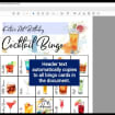 Cocktail Bingo: 50 Printable Bingo Cards With Labeled Alcoholic ...