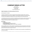 Company Bonus Letter Template, Employee Bonus Announcement Letter, Year ...