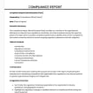 Compliance Report Template: Editable Regulatory Audit (google Docs ...