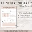Lash Extension Client Record Form Template (canva Editable) - Etsy