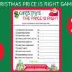 Christmas Price is Right Game | Christmas Printable Game | Christmas ...