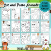 Cut and Paste Animal Activities, Cut & Paste Printable, Kids Preschool ...
