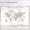 Dinosaur World Map Printable, Dinosaur Wall Decor Dinosaur Nursery ...