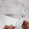 Donkey Paper Coloring Crown, Animal Paper Hat for Kids, Instant ...