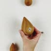 Wooden Drops, Water Drop Hooks, Oak Wood Hangers, Modern Coat Hooks ...