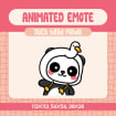 Kawaii Duck Hat Panda Animated Emote for Twitch, Discord (digital ...