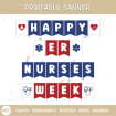 Emergency Nurses Week Printable Banner ER Nurse Week Decorations, ER ...