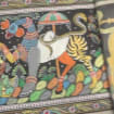 Navagunjara Pattachitra Painting: Tussar Silk Indian Mythology Art - Etsy