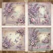 12x12" Vintage Scrapbook Paper, Lilac Blossom Serenity, Purple Digital ...
