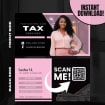 Tax Business Cards, DIY Tax Business Card Canva, Tax Preparer Business ...