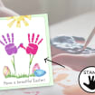 Handprint Art Easter, April Flowers for Mom, Spring and Easter Craft ...