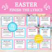 Easter Finish the Lyrics Game | Printable Easter Song Trivia Game ...