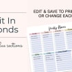 Adult Weekly Schedule, Editable Weekly Schedule for Adults, Printable ...