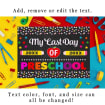 Editable Last Day of Preschool Sign, Printable End of School Year ...