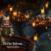 Elf City Balcony Digital Backdrop for Forest Tree Tribes Composite ...