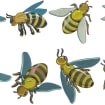Bee Embroidery Design, Beehive Embroidery, Mini Bee Embroidery, Bug ...