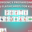 Emergency Preparedness Flashcards for Kids, First Aid, Homeschool Classroom Emergency Sign ...