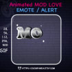 Animated Mod Love Emote: Twitch & Discord Streamers (digital Download ...