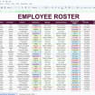 Employee Roster Template, Staff Database Template, Personnel Records ...