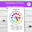 Learn to Tell Time, Telling the Time Worksheet, I Can Tell Time ...