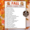 Fall Which Came First Game, Fall Trivia Quiz, Printable Autumn Game ...