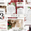 Holiday Wedding Seating Chart Template, Horizontal Christmas Elegant ...