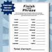 Icebreaker Game, Printable Finish the Phrase Game, Get to Know Each ...