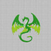 Flying Dragon, Embroidery Design, Gift for Dragon Lovers, Blue and ...