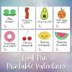 Food Pun Gift Tags - Punny Valentines - Printable Valentine's Day ...
