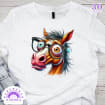 Funny Horse Face Clipart Bundle, Watercolor Animal PNG, Sublimation ...
